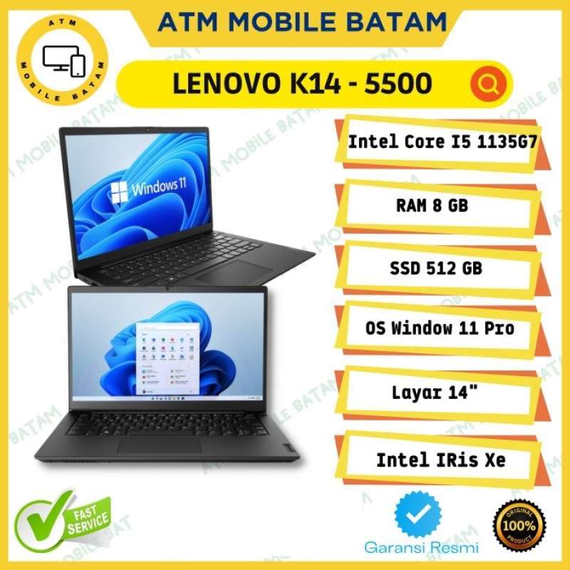 Jual Lenovo K14 Gen 1 5500 Core I5 1135g7/8gb/512gb Ssd/14fhd/w11 Pro Di Seller Atm Mobile Batam ...