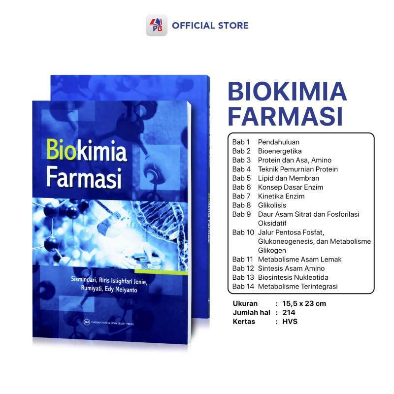 Jual Buku Biokimia Farmasi / Ugm Press / Buku Kesehatan Dan Kedokteran Di Seller Pustaka Baru ...