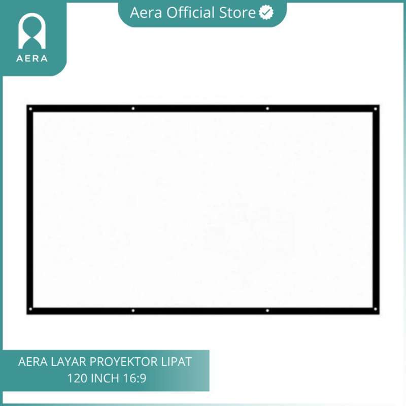 Jual LAYAR PROYEKTOR LIPAT 120 INCH 16:9 | SIMPLE PROJECTION SCREEN FOLDED di Seller Alfira Shop ...