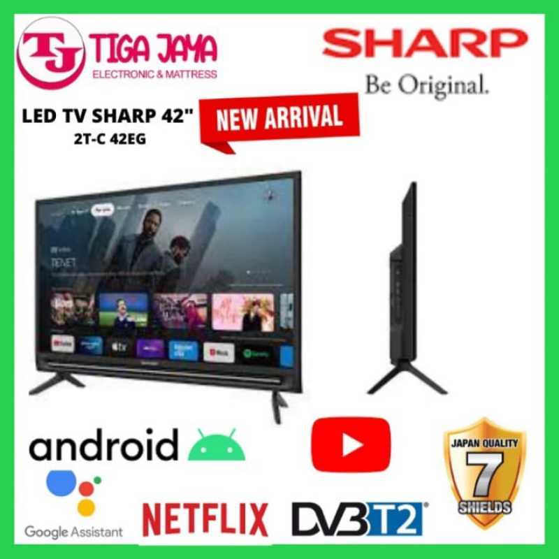 Jual SHARP LED TV 42 INCH 42EG1 ANDROID TV 2T-C42EG1I SMART TV 2TC42EG1 ...