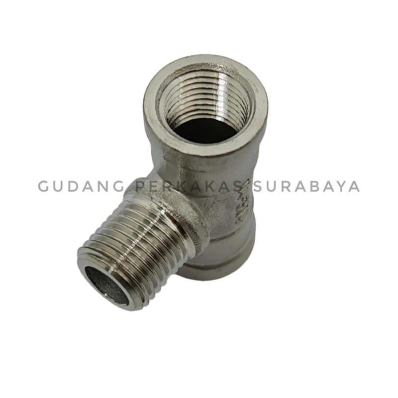 Jual T Connector Fxmxf Sus304 Sambungan Pipa Stainless Ss304 Tee Konektor - Size 3/8 Di Seller ...