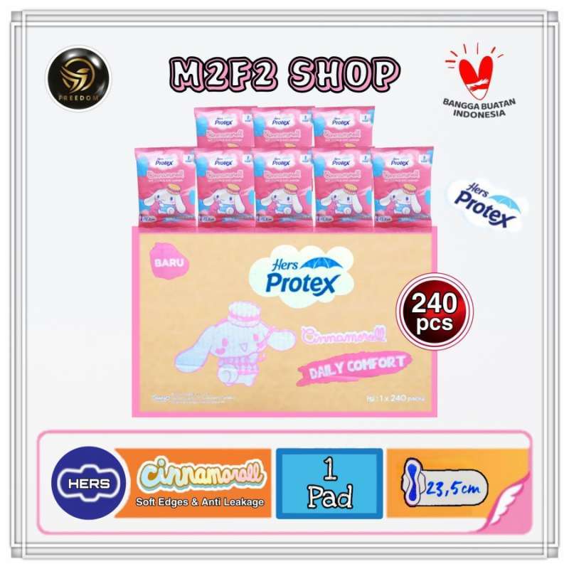 Promo Hers Protex Daily Comfort Cinnamoroll Pembalut Wing Isi 1 Pad ...