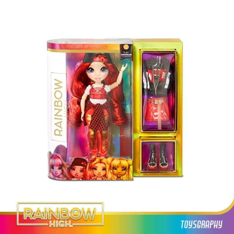 Promo Rainbow High RUBY ANDERSON Red Clothes Fashion Doll Mix and Match ...