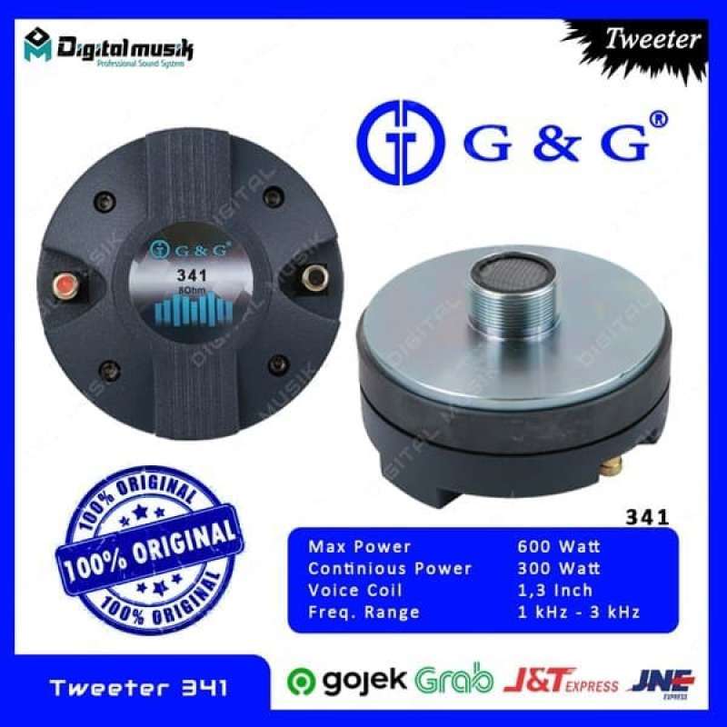 Jual Tweeter G&g 341 Original Premium - Driver Tweeter - Tweeter Horn - Di Seller Gamma Store ...