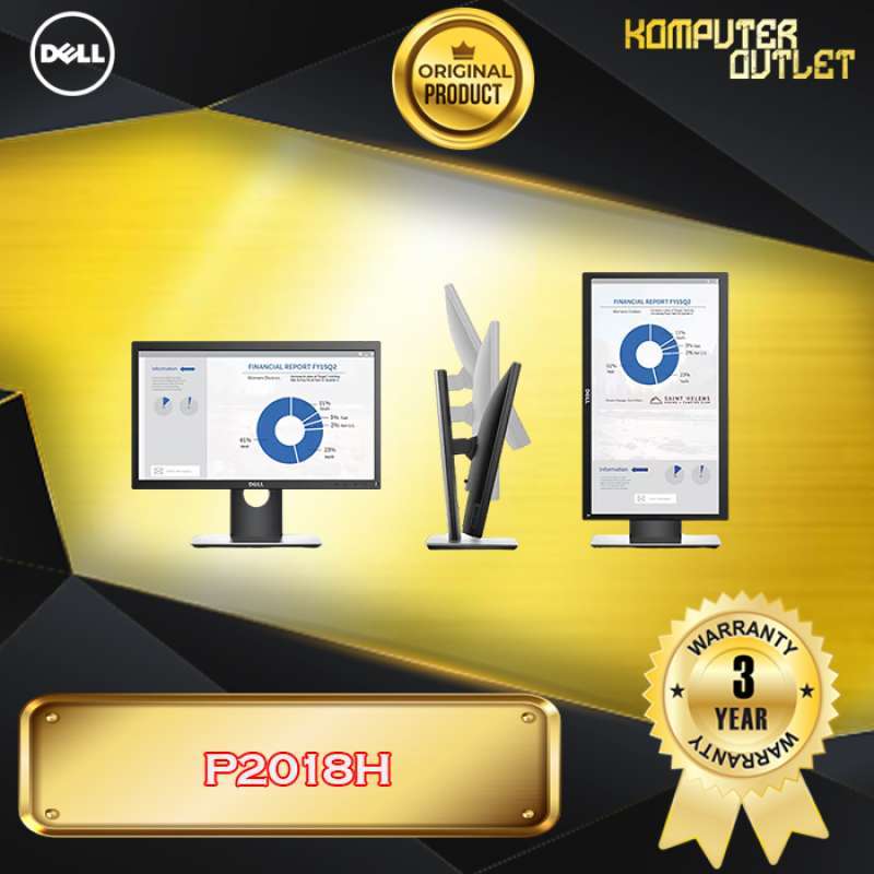 Promo Dell P2018h - 20 Led Monitor Diskon 2% Di Seller Komputeroutlet ...