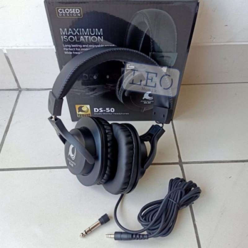 Jual Headphone Isk Dolphin Sound Ds50 Ds 50 Studio Monitor Isk Ds50 Di ...