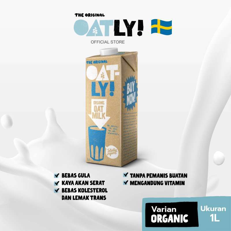 Promo OATLY Organic Edition 1 L Oat Drink Susu Oat Diskon 20% di Seller ...