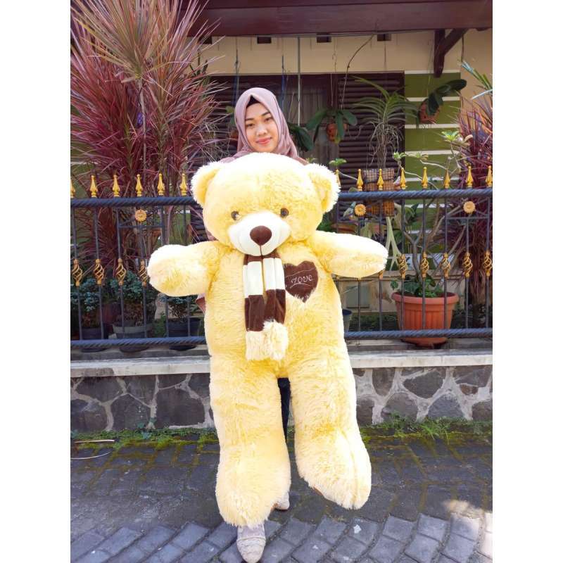 Jual BONEKA TEDDY BEAR JUMBO BERUANG BESAR MURAH 1 meter IMUT LUCU ...