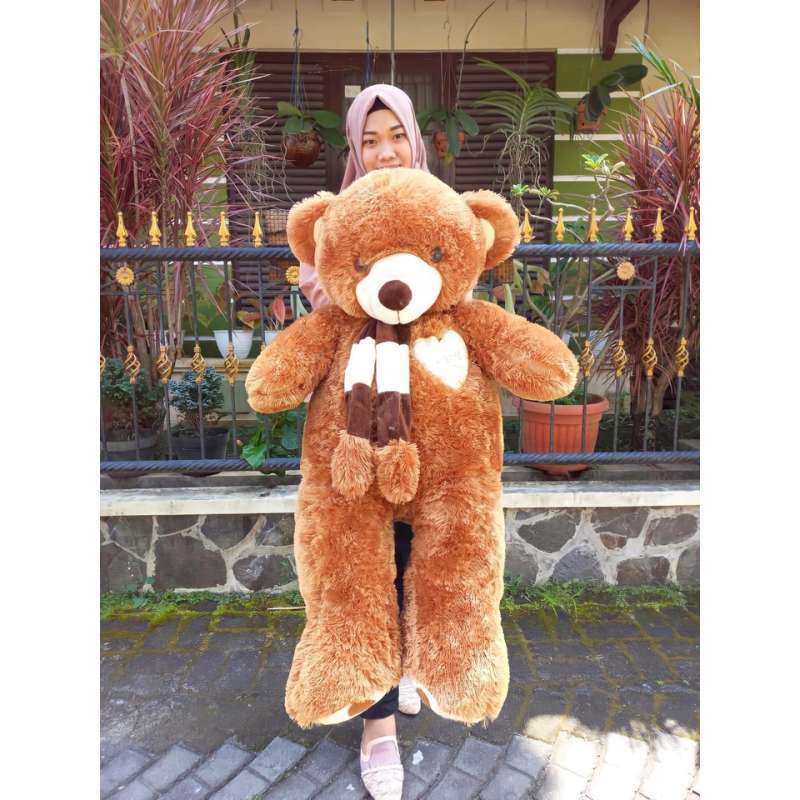 Jual BONEKA TEDDY BEAR JUMBO BERUANG BESAR MURAH 1 meter IMUT LUCU ...