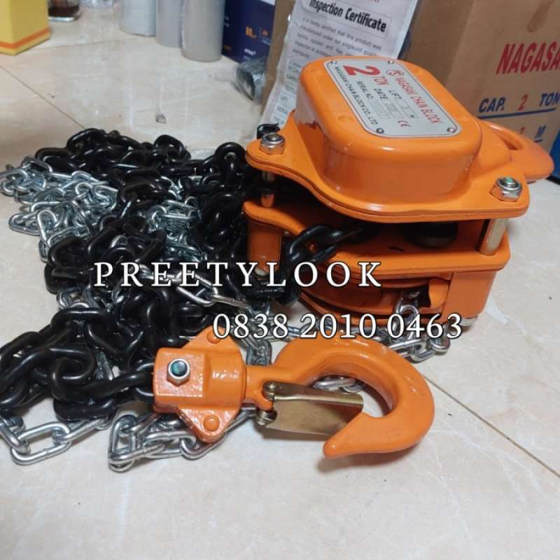 Jual Chain Block 2 Tonx 3 Meter Nagasaki Made In Japan Takel Hand ...