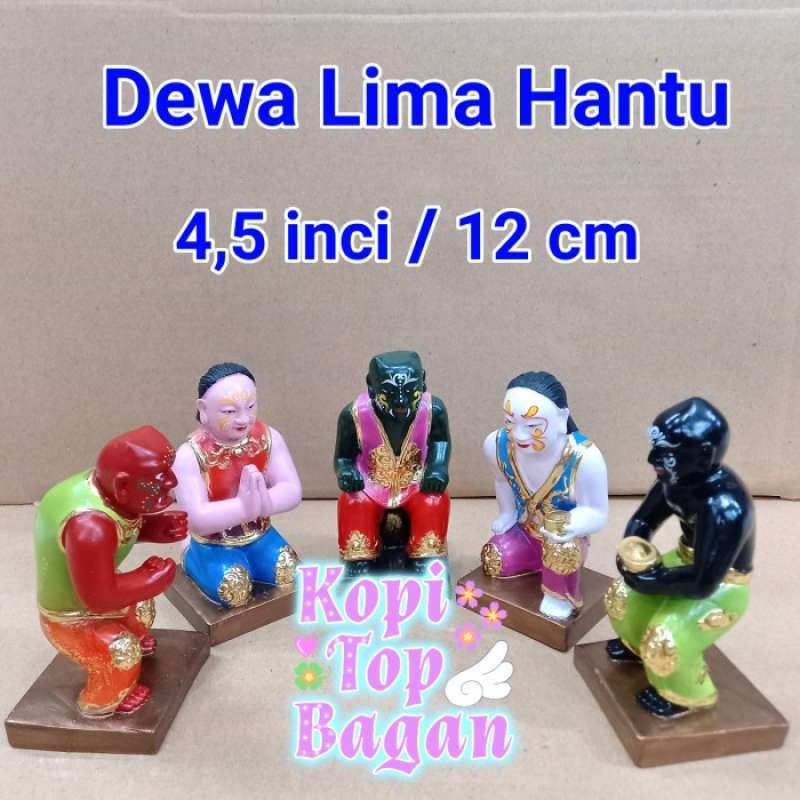 Promo Patung Wu Kuai / U Kui / Lima dewa hantu duduk ukuran 4,5 inci ...