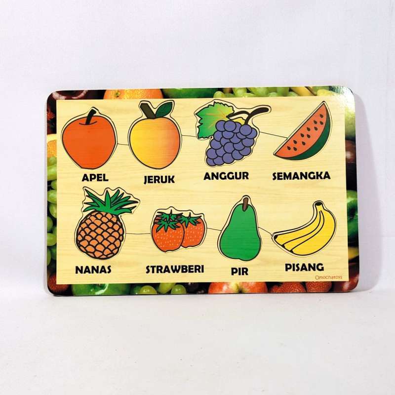 Promo Omocha Puzzle Sticker Buah buahan Mainan Edukatif Anak Diskon 5% ...
