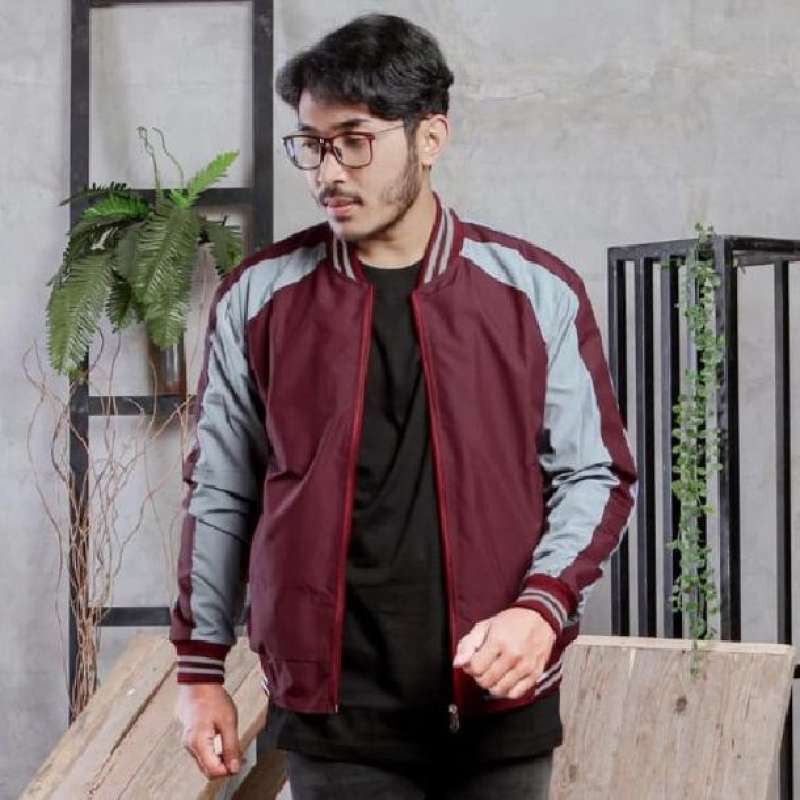 Promo SKJ PINK |MNM x AMZ| Jaket Pria Bomber Jaket Parasut Unisex 2 in ...