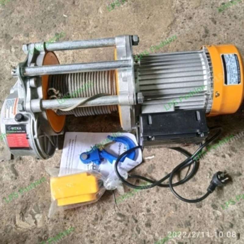 Promo Electric Winch Hoist Weka PA1200_Alat Angkut Barang ( 1,2 ton/1200 kg) Diskon 23% di ...