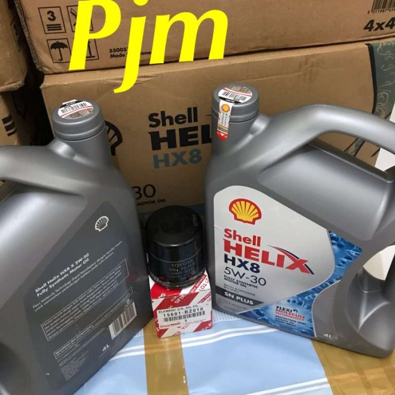 Promo Oli shell HX8 5W-30. 4liter paket filter oli avanza veloz xenia ...