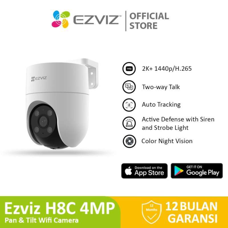 Jual Ezviz H8C 4MP 2K+ Outdoor CCTV Pan & Tilt Wifi IP Camera Auto Tracking di Seller Teknologi ...