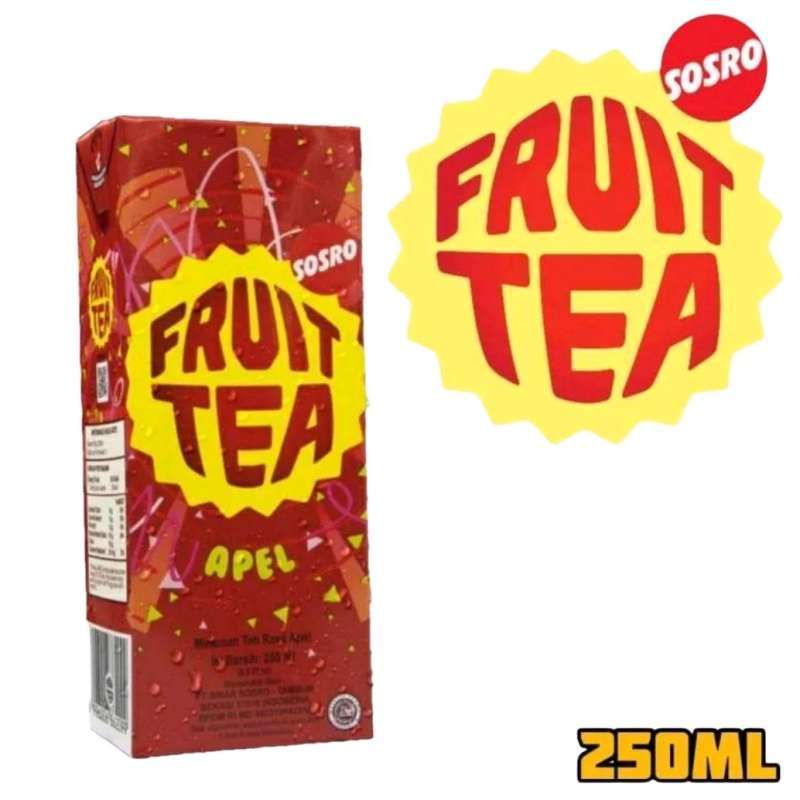 Jual 1 Dus Fruit Tea Kotak 250 Ml 1 Dus Fruittea Sosro - Apel Di Seller ...