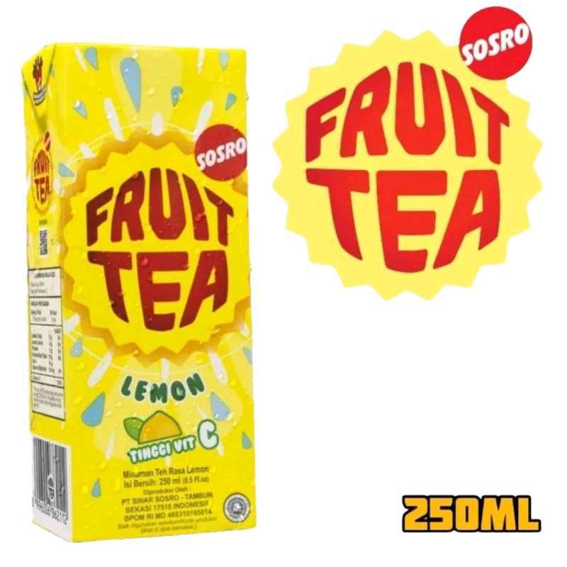 Jual 1 Dus Fruit Tea Kotak 250 Ml 1 Dus Fruittea Sosro - Apel Di Seller ...