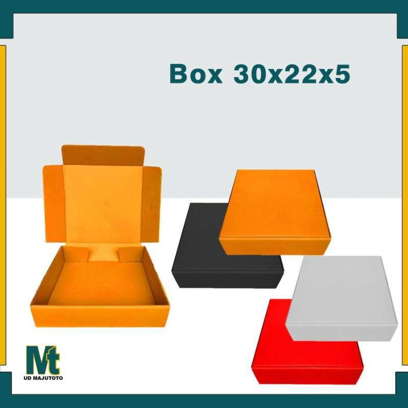 Jual Box 30x22x5 Cm/box Hampers/kardus Polos/karton/kemasan Kardus Di ...