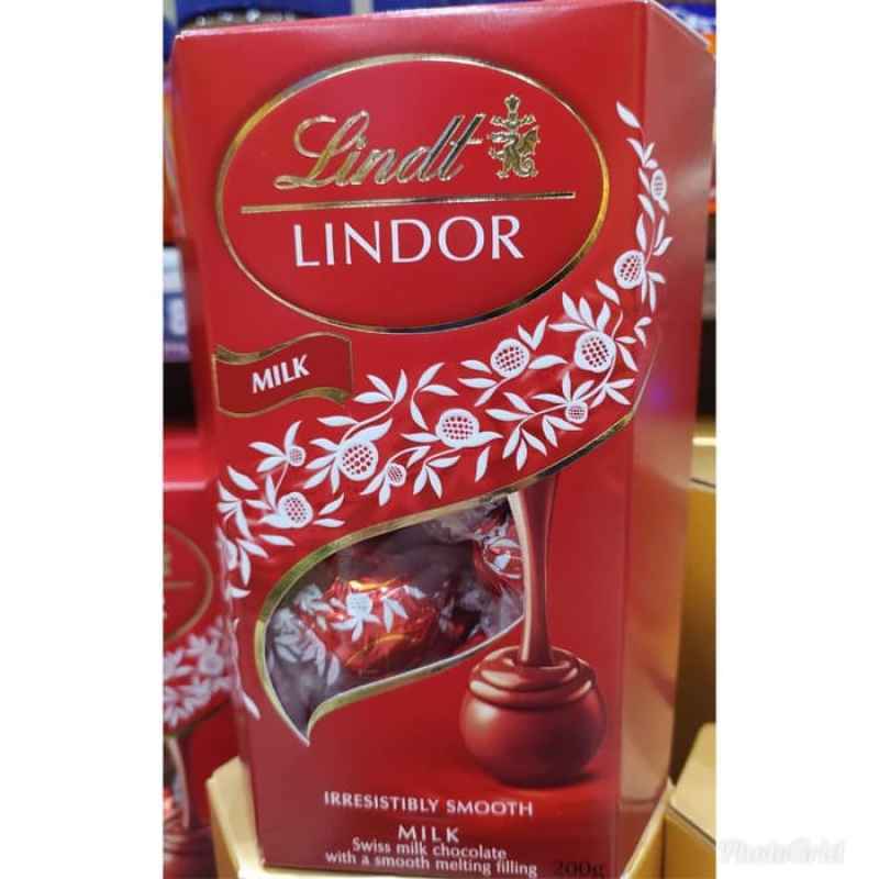Jual Lindt Lindor Milk Chocolate - Cokelat Coklat Truffle Import 200 gr ...