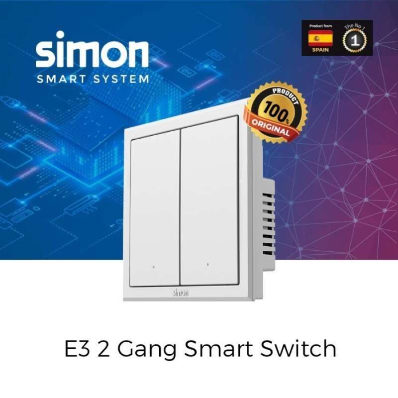 Jual Saklar Simon E3 Series 2 Gang Smart Switch Module - 30E802TY di ...