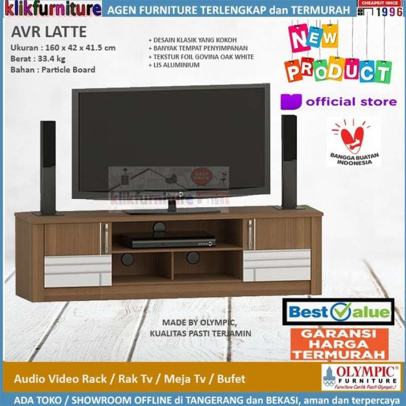Promo Rak Tv / Meja Tv / Bufet Tv Minimalis Avr Latte Olympic Diskon 35 ...