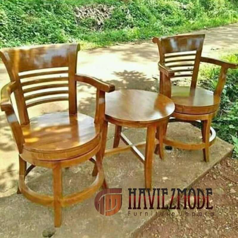 Jual Kursi Teras Putar Cantik Kayu Jati Jepara Di Seller Haviezmode Furniture Jepara - Menganti ...