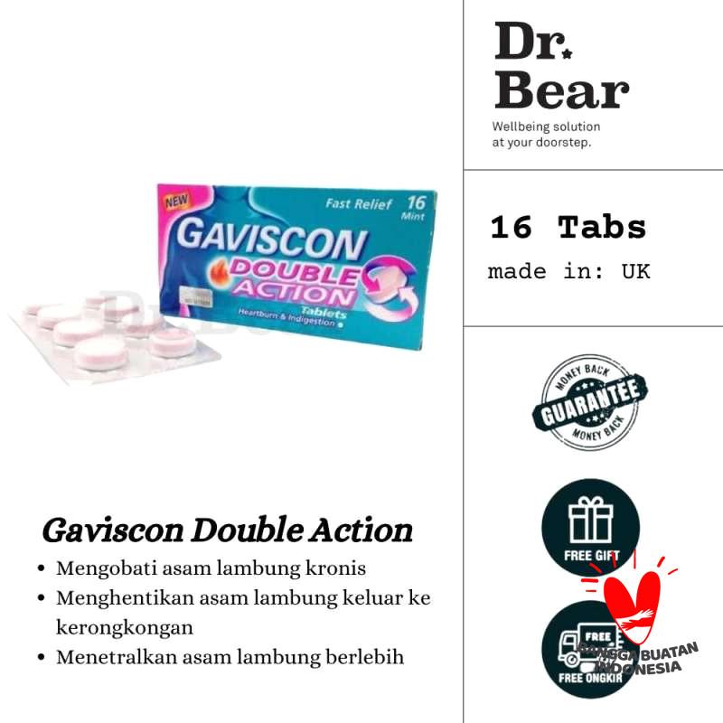 Promo Gaviscon Double Action 16 Tablets - Obat Maag Diskon 17% di ...