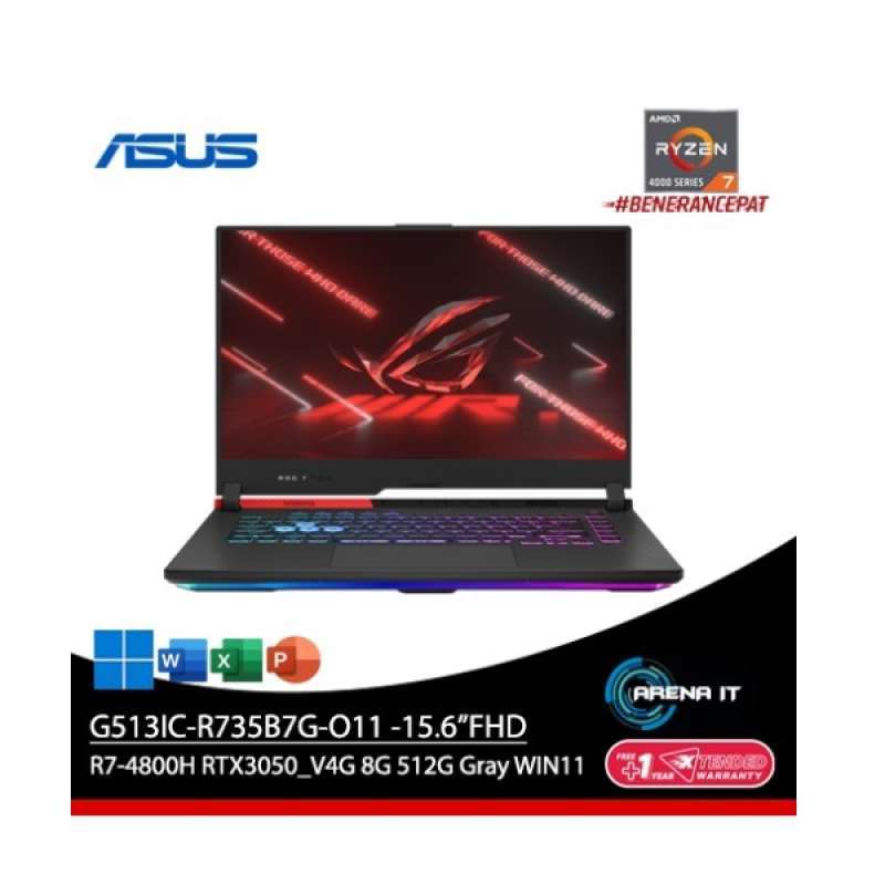 Jual ASUS ROG Strix G513IC-R735B7G-O11 (15.6FHD,AMD Ryzen™ 7-4800H ...