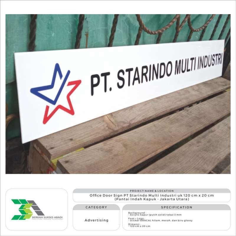 Promo Office Door Sign Uk 120 Cm X 20 Cm Acrylic Kantor Acrylic Tempel ...
