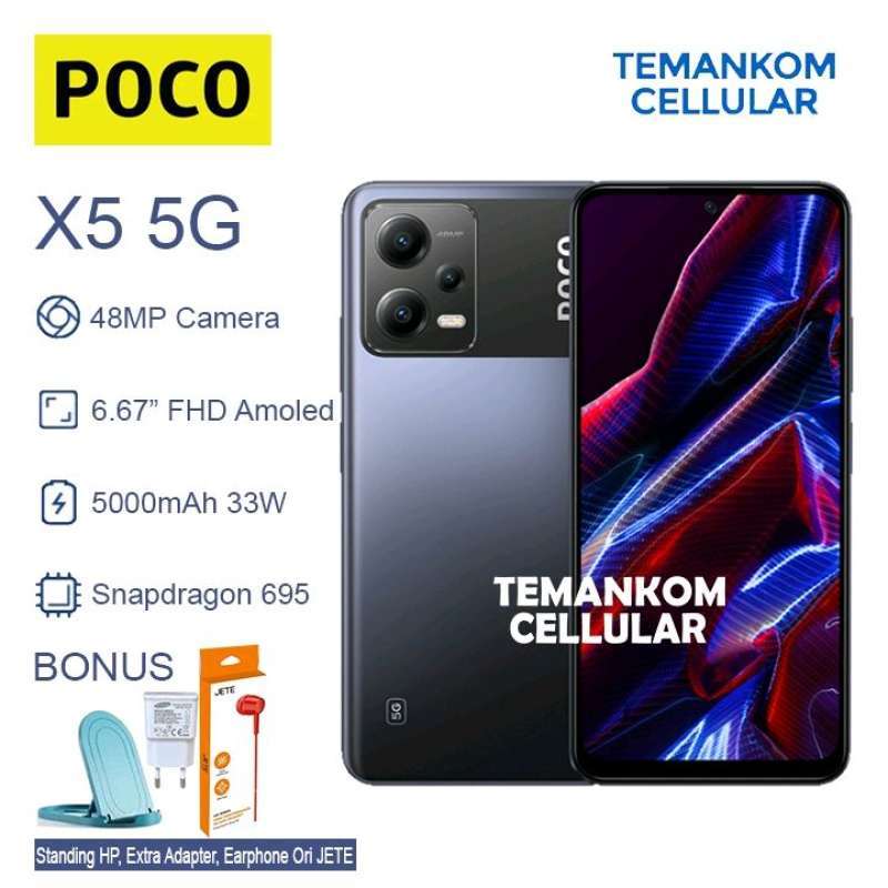 Jual Xiaomi Poco X5 5G 13GB RAM 8 5GB RAM 8 256 256GB Garansi Resmi INDONESIA Di Seller Temankom