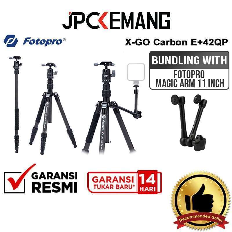 Jual Jpc Kemang Fotopro X-go Carbon E + 42qp Ballhead Carbon Fiber Tripod Xgo Carbon E + 42 Qp X ...