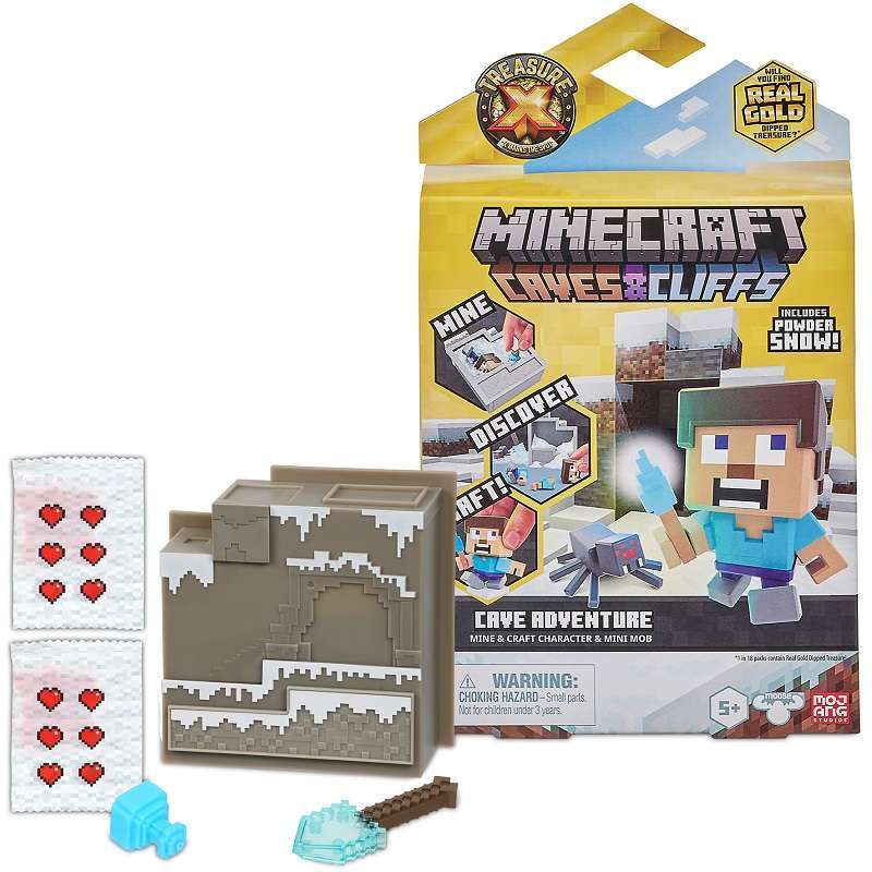 Promo Mainan Koleksi Action Figure Treasure X Licensed Minecraft Caves ...