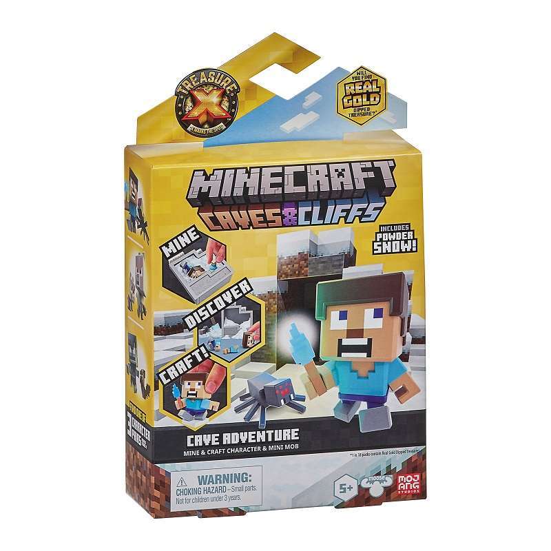Promo Mainan Koleksi Action Figure Treasure X Licensed Minecraft Caves ...