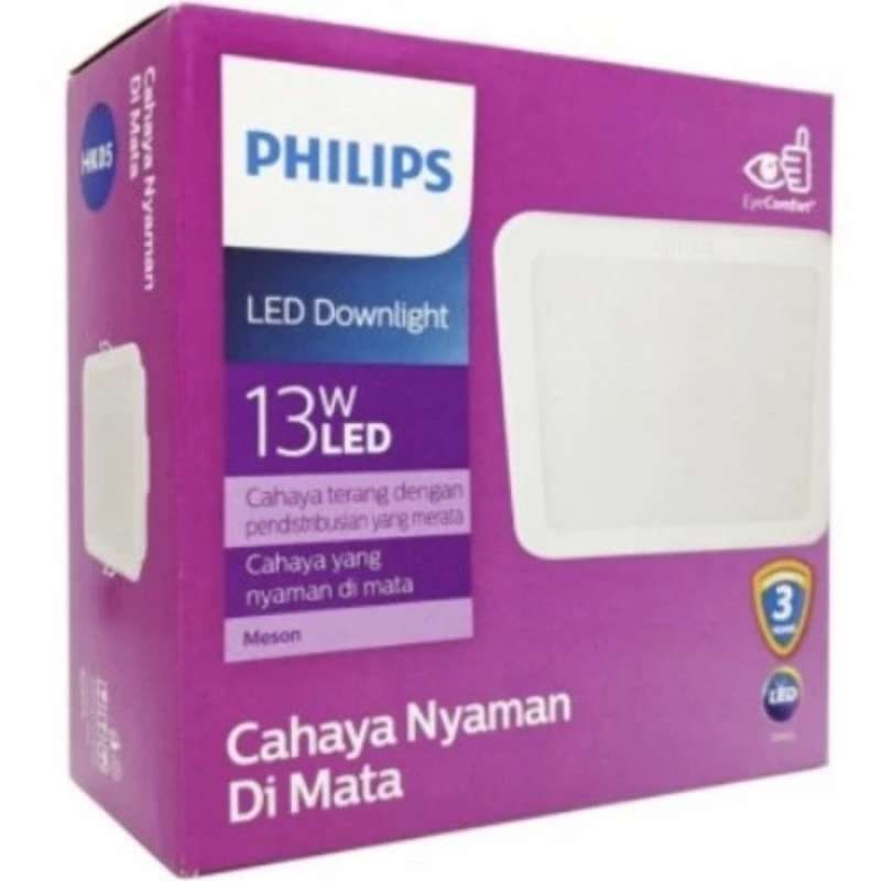 Jual Downlight Philips Led 13 Watt Meson Kotak Squer Inbow-putih 6500K ...