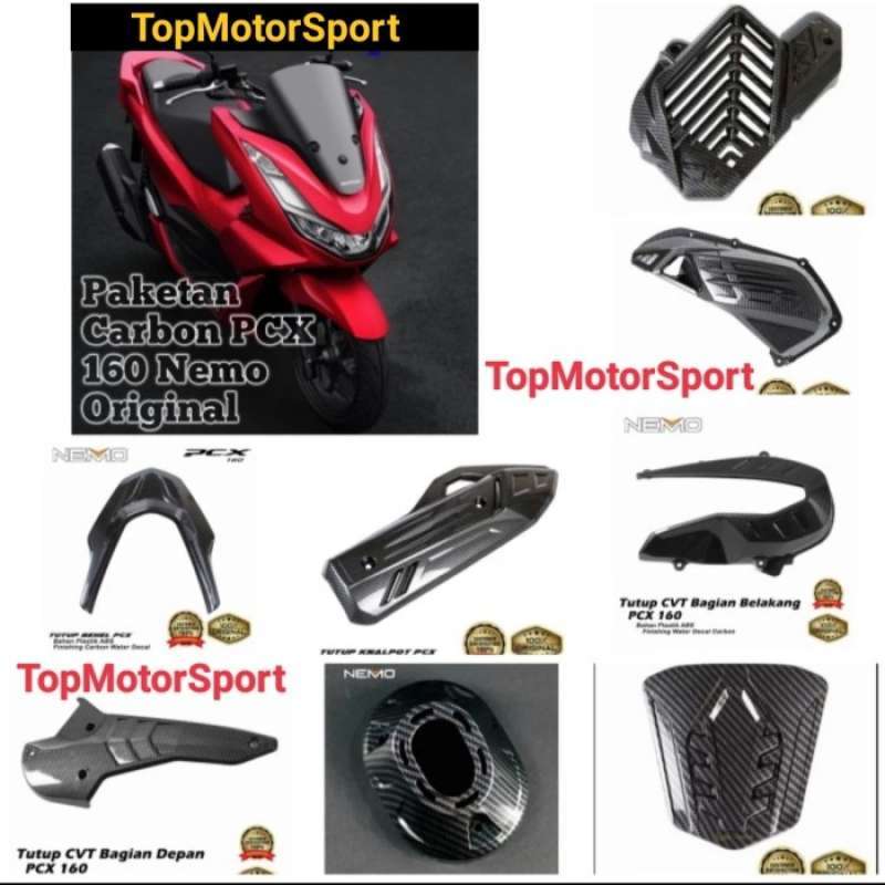 Promo Paket Variasi Motor Honda Pcx-160 Full Body Carbon Original NEMO ...