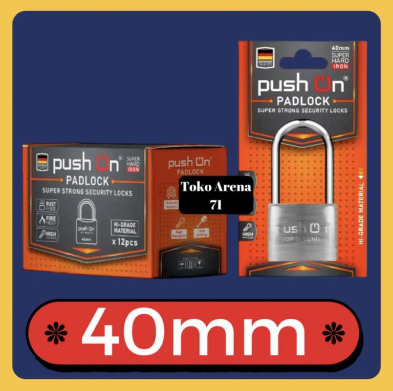 Promo Gembok Kunci Pintu Leher Pendek Leher Panjang 40mm 40 Mm Push On Pushon Diskon 1% Di ...