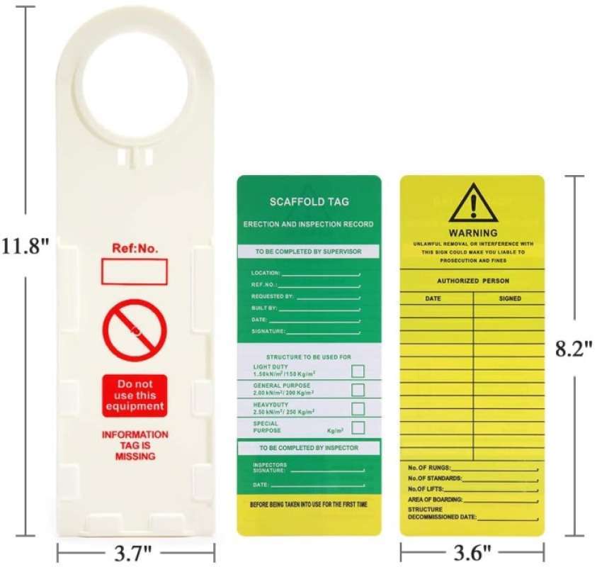 Jual Scaffold Tags Safety Tags Ladder Tag - Box Of 10 Di Seller Vexana ...