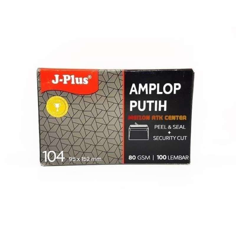 Jual Amplop Putih Seal J-plus Merah 104 Ukuran 95 Mm X 152 Mm Murah Di ...
