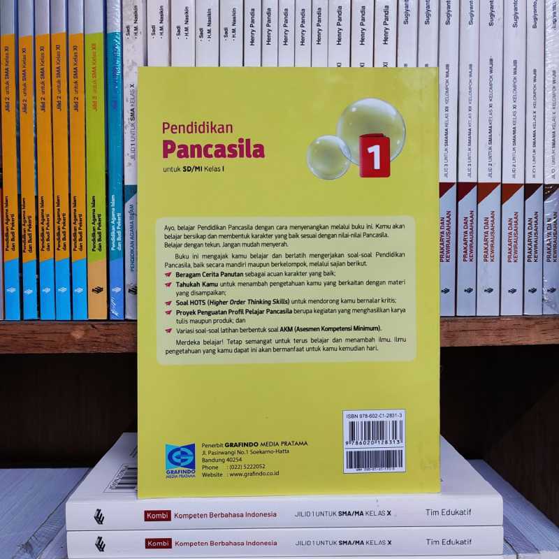 Promo Buku Pendidikan Pancasila Kelas 1 Sd Grafindo Kurikulum Merdeka Diskon 23% Di Seller Toko ...