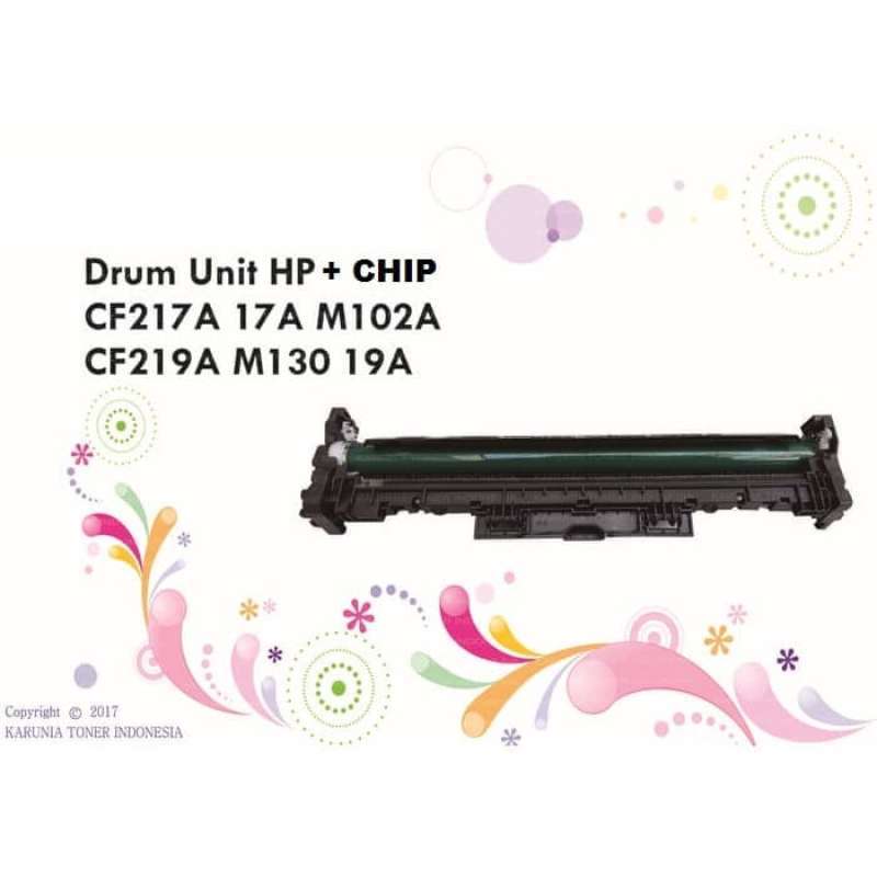 Jual Drum Kit Unit + Chip 19A CF219A 17A CF217A HP Lasejet Pro M102a ...