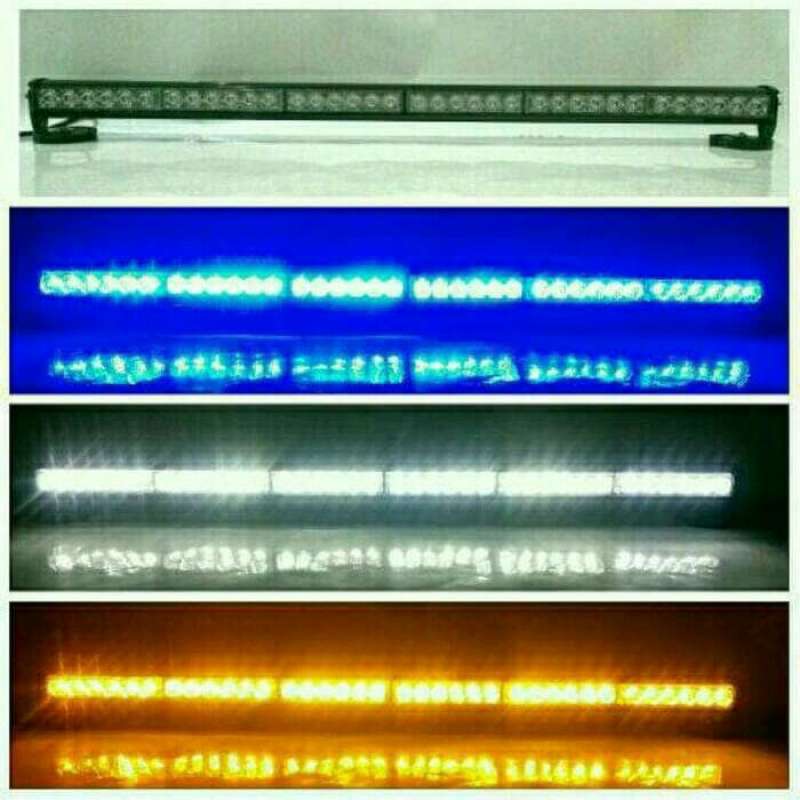 Promo led bar atas 90cm 3warna biru putih kuning bisa strobo n stenbay ...