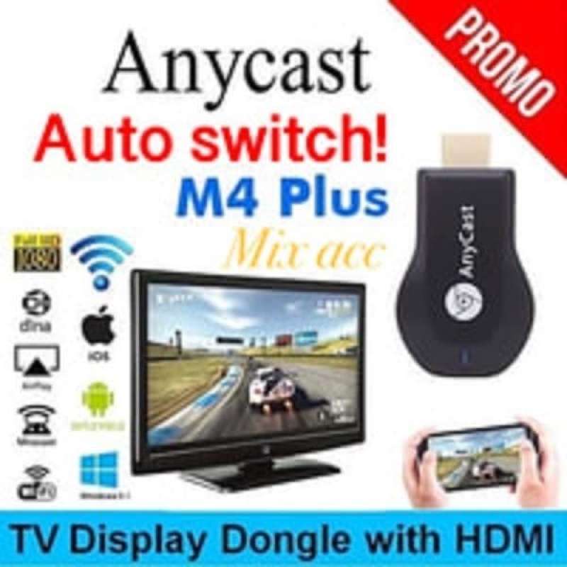 Jual Anycast M4 plus HDMI Dongle USB Wireless HDMI Dongle Wifi Reciever di Seller SMS COMPUTER ...