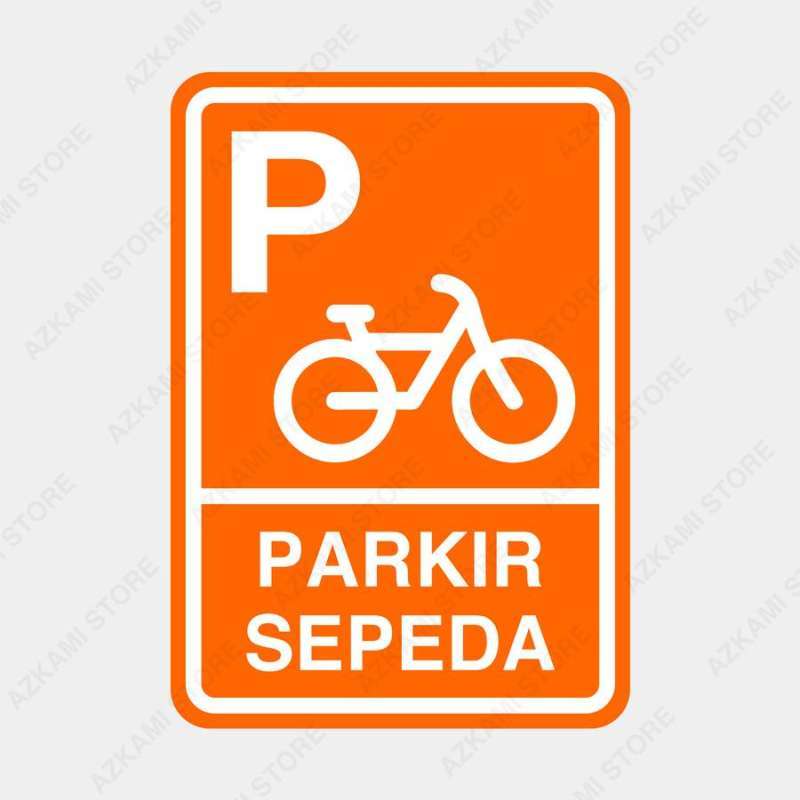 Jual Rambu Parkir Sepeda 35cm x 50cm - Plat Alumunium di Seller Takama ...