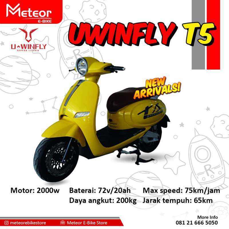 Jual Sepeda Motor Listrik Uwinfly T5 Di Seller Meteor E-bike Store - Jl ...