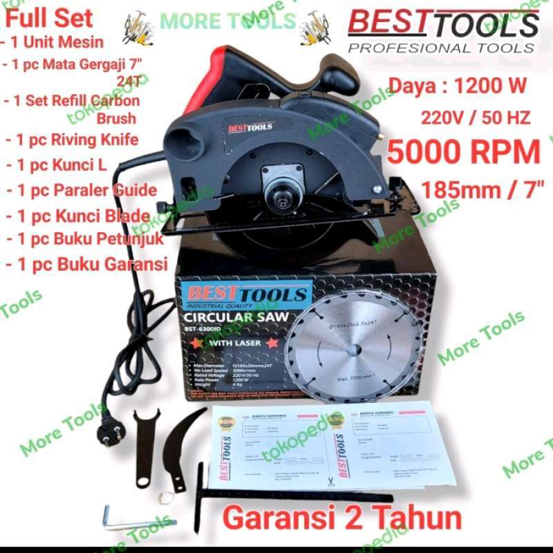 Promo Mesin Circular Saw 7 inci / Gergaji Listrik Circle Potong Kayu ...