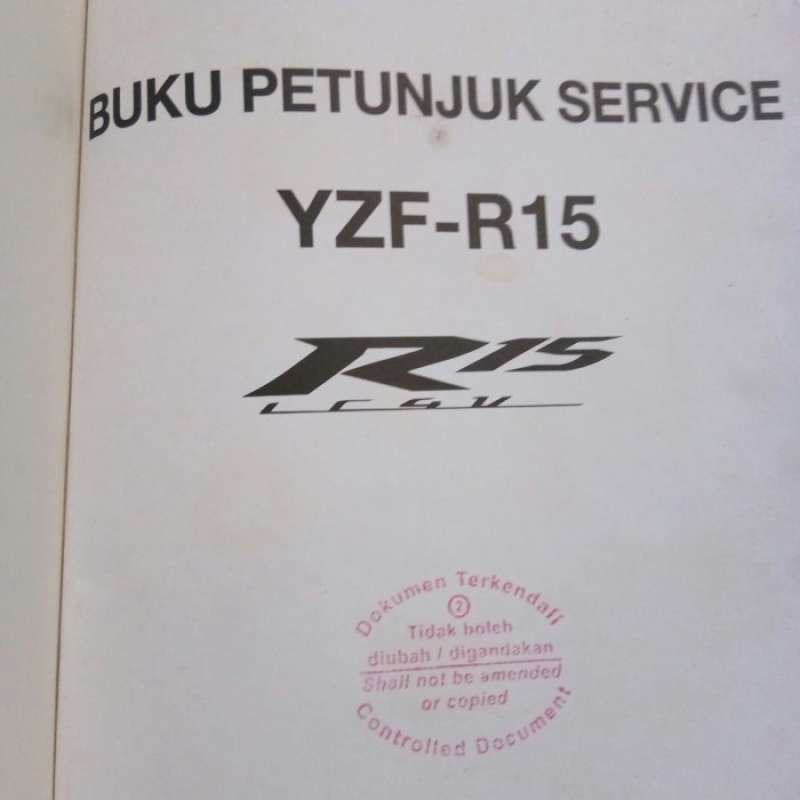 Jual Manual Book Buku Panduan Service Yamaha R15 Original Yamaha Di ...
