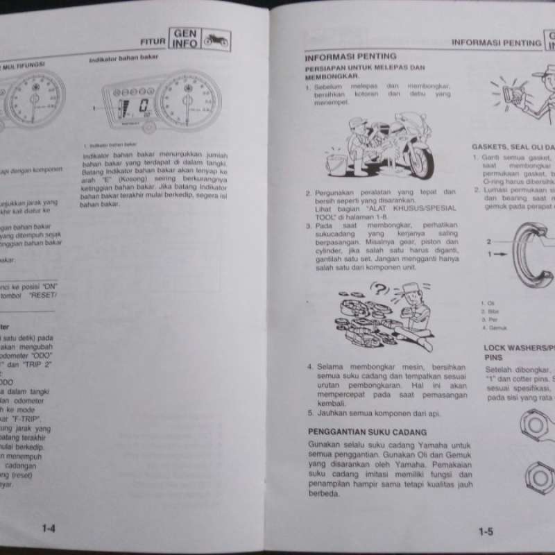 Jual Manual Book Buku Panduan Service Yamaha R15 Original Yamaha Di ...