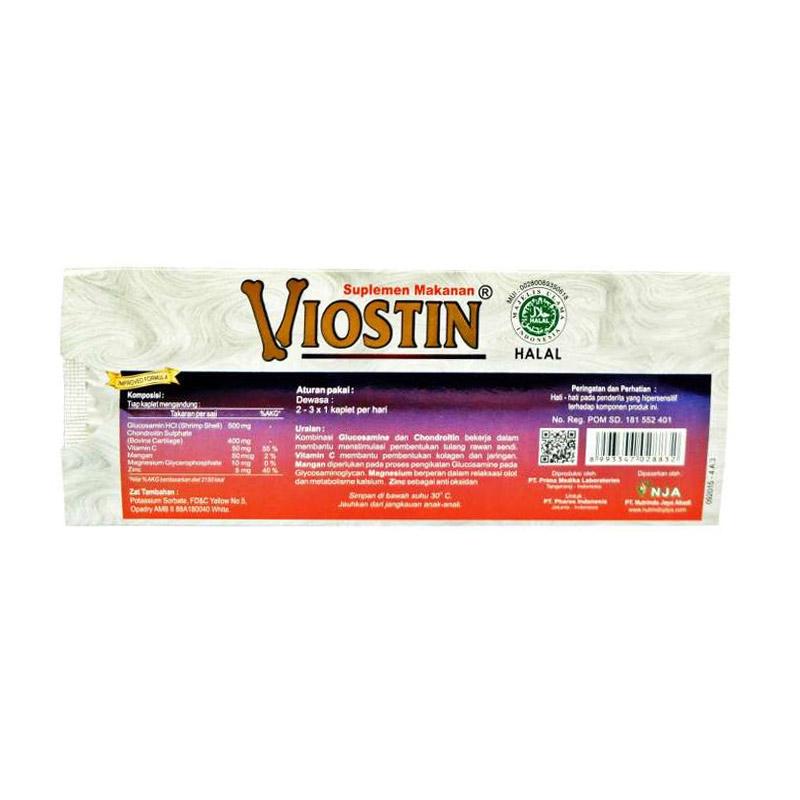 Promo Viostin Suplemen Sendi Obat Kesehatan [1 Strip/ 5 Kaplet] Diskon ...