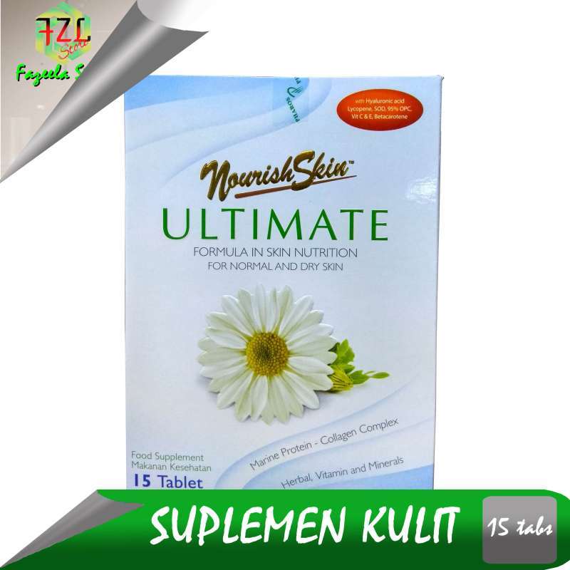 Jual Nourish Skin Ultimate Vitamin Kulit Suplemen Kesehatan [15 tablet ...